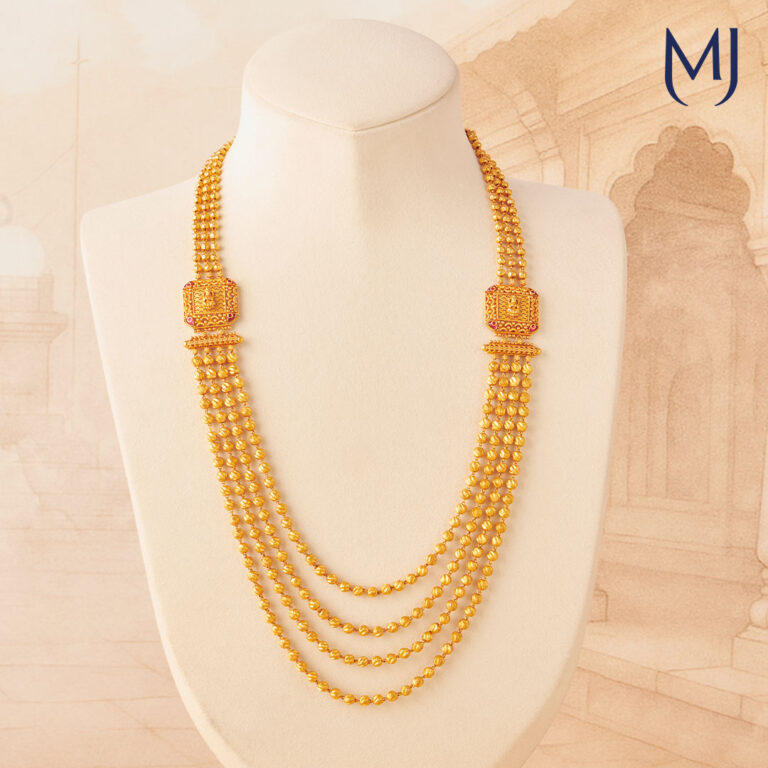 Gold Mohan Mala & Matar Mala Designs | 22K BIS Hallmarked | Manubhai ...