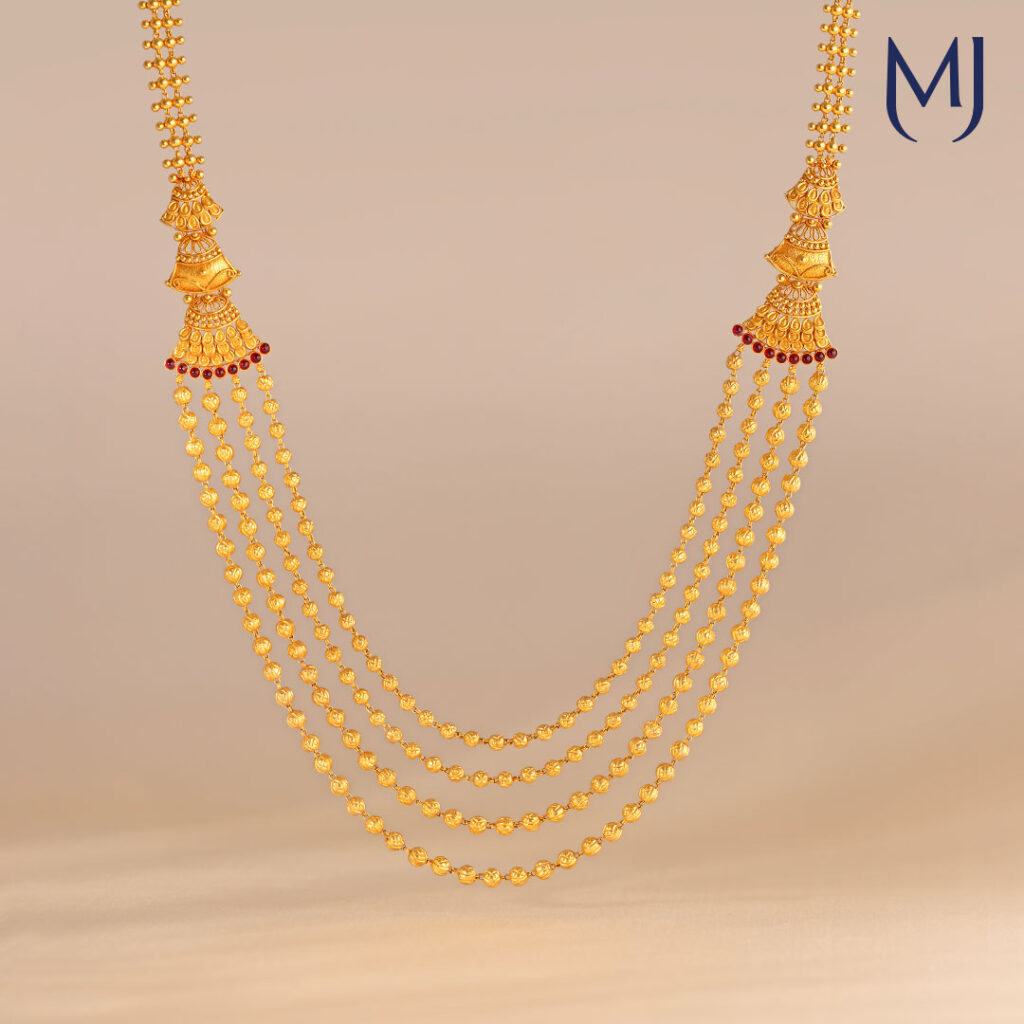 Gold Mohan Mala & Matar Mala Designs | 22K BIS Hallmarked | Manubhai ...